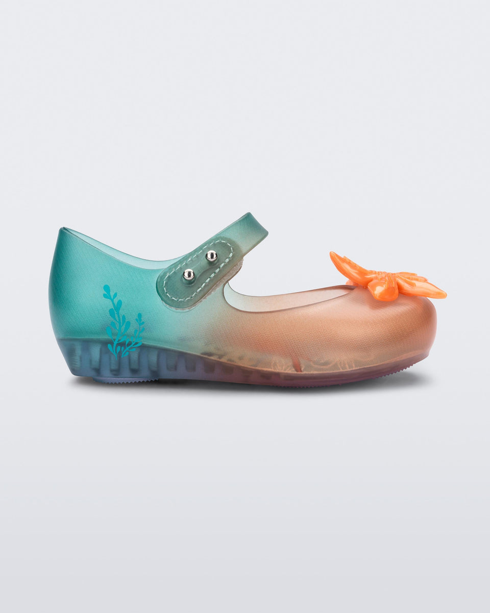 Ultragirl Little Mermaid in Chiaro/Arancione/Verde & Melissa Shoes IT